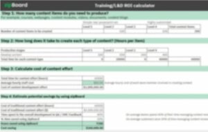 eLearning Content Development Calculator - zipBoard